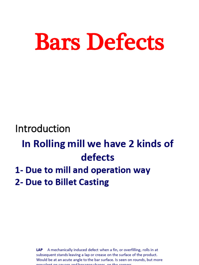Bar Defects | PDF | Steel | Building Materials
