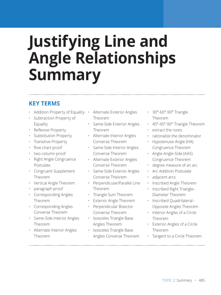 Justifying Line and Angle Relationships | PDF | Triangle | Circle