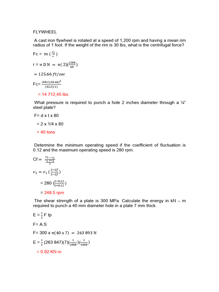 pdfFLYWHEEL | PDF | Mechanical Engineering | Mechanics