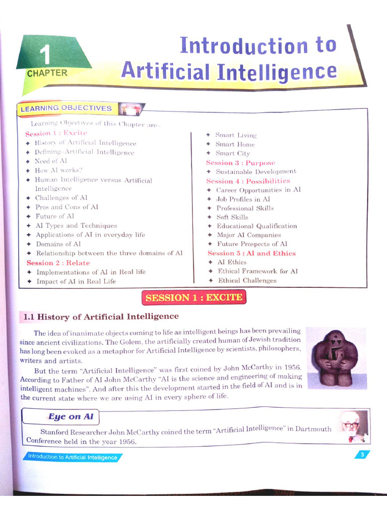 AI Class 9 Chapter 1 | PDF
