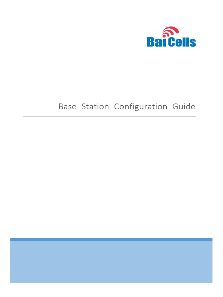 Baicells ENodeB Configuration Guide-V1.11 | PDF | Ip Address | Computer Network