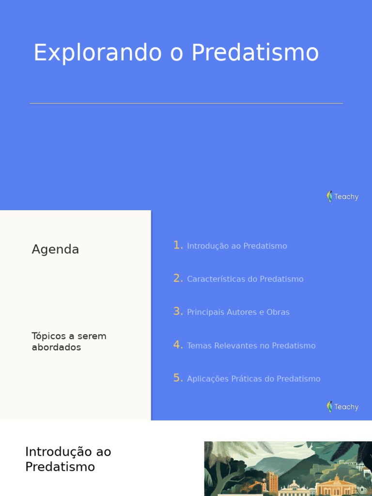 Slide - Explorando o Predatismo | PDF | Natureza | Narrativa
