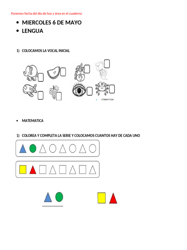 Actividades Primaria | PDF