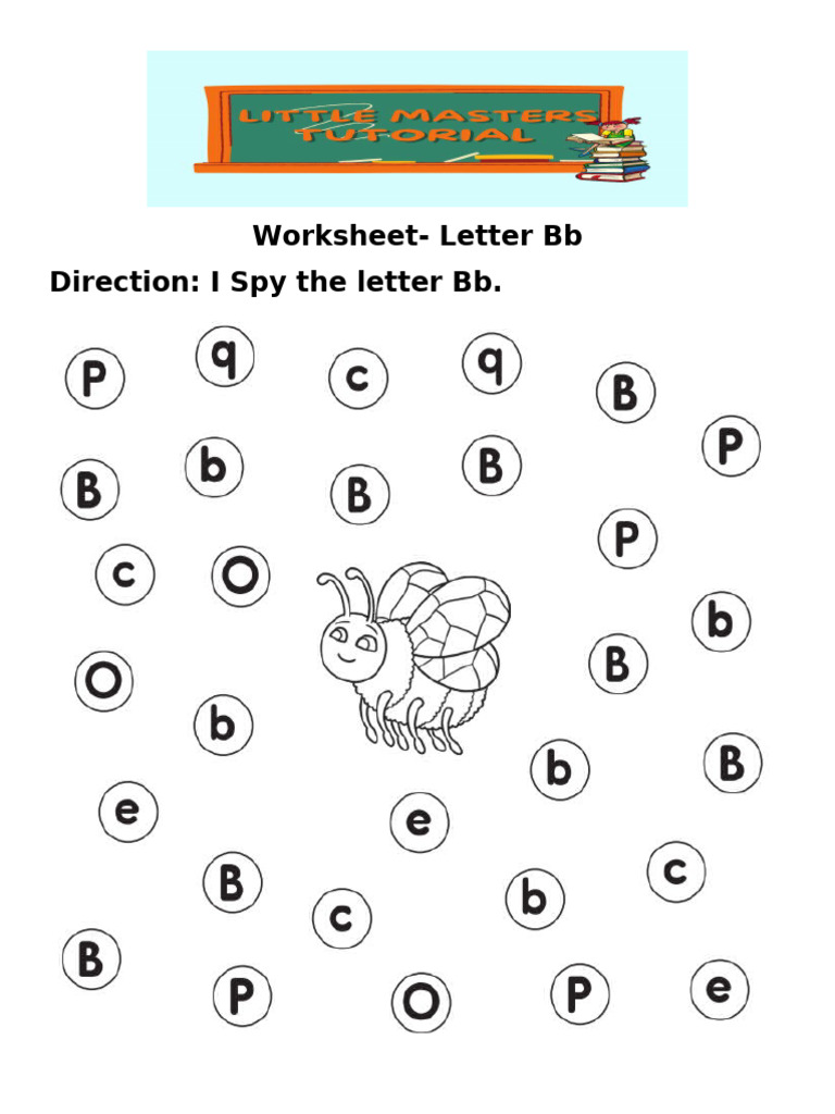 Worksheet Letter BB | PDF