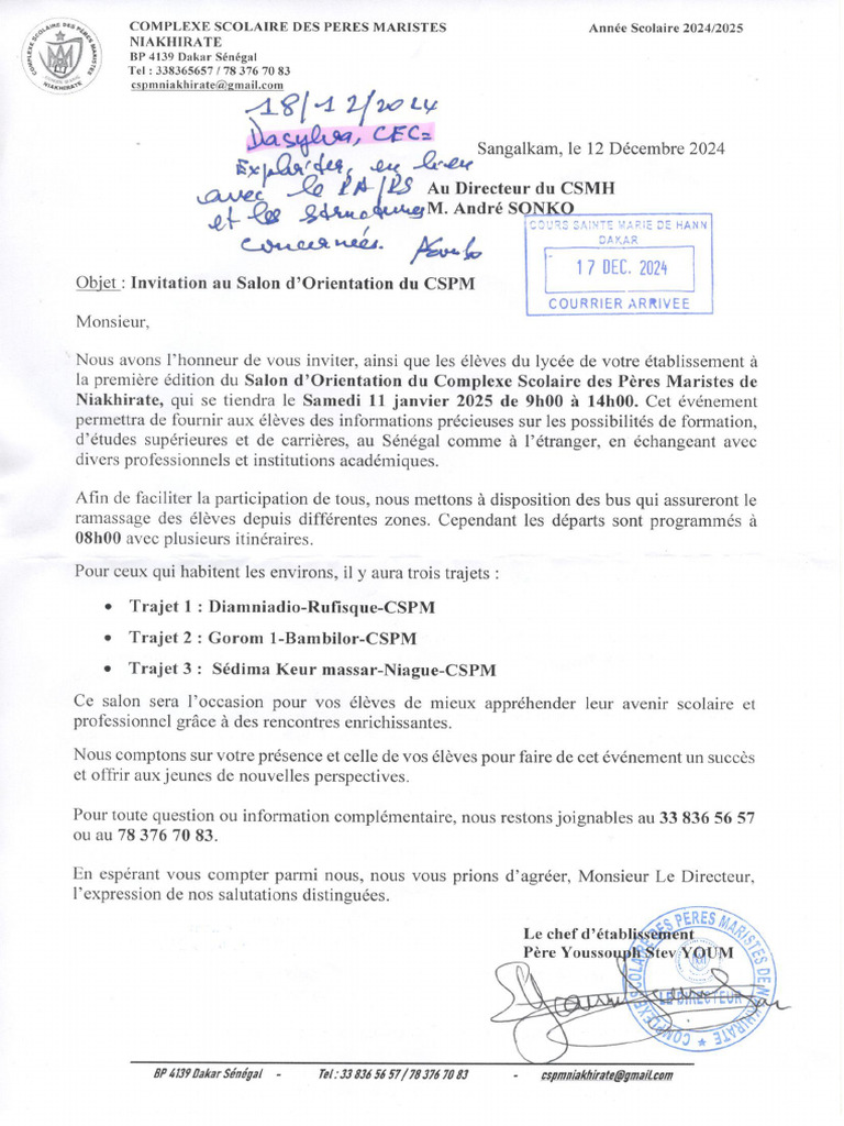 Salon d'Orientation CSPM | PDF