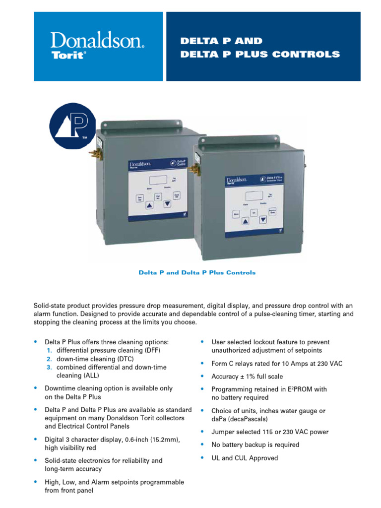Delta P - Delta P Plus Control | PDF | Relay | Computer Engineering