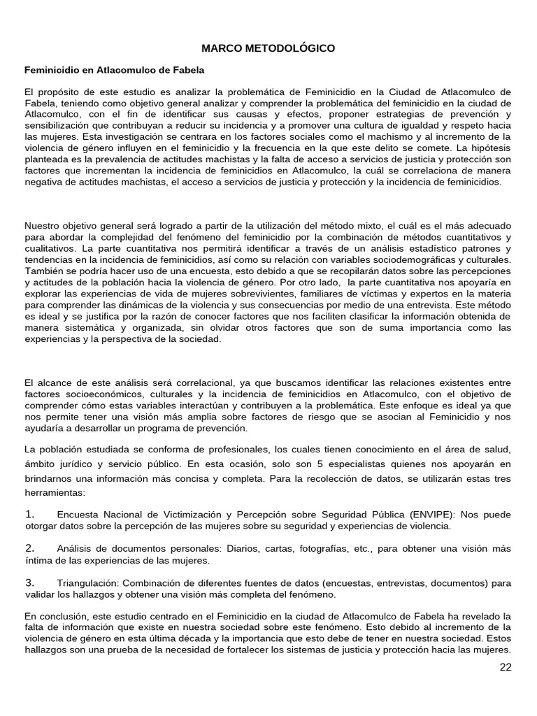 Marco Metodológico (Def) | PDF | Investigación cuantitativa