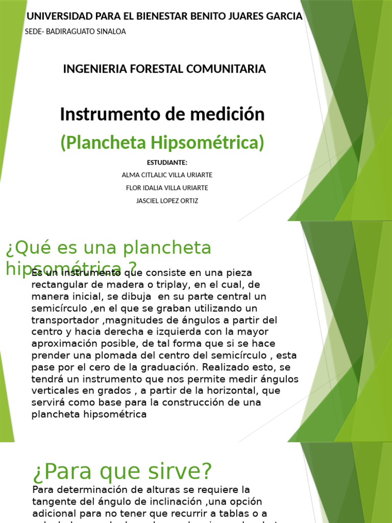Plancheta Hipsométrica: Uso y Función | PDF