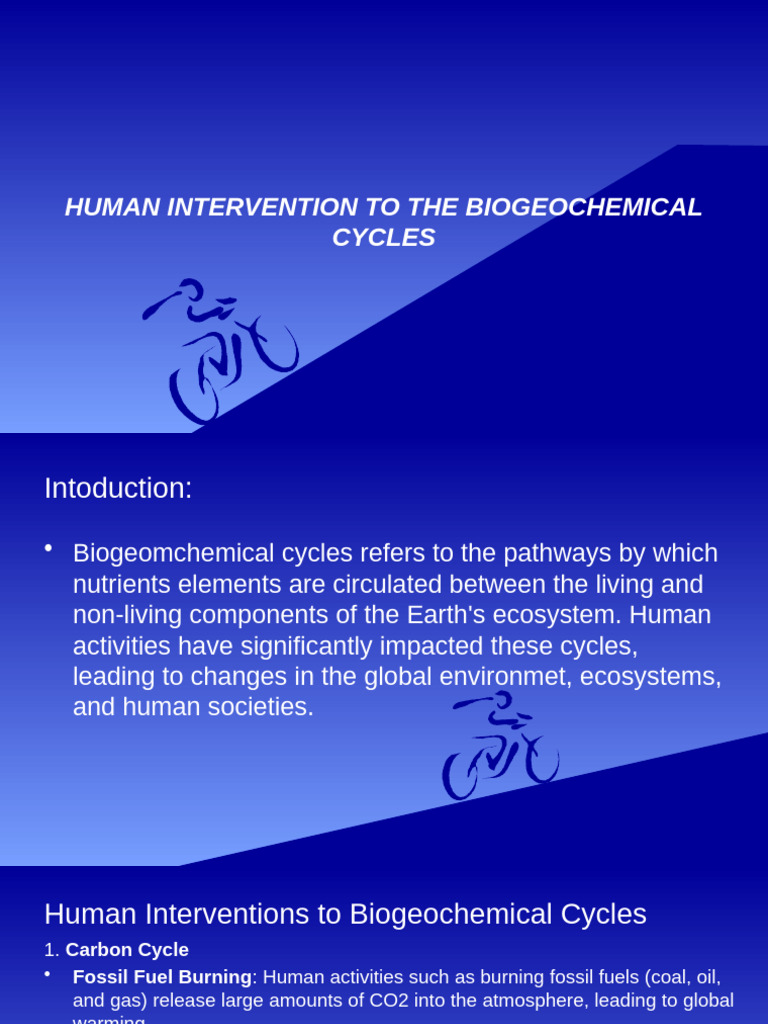 Human Intervention To The Biogeochemical Cycles | PDF | Climate Change ...