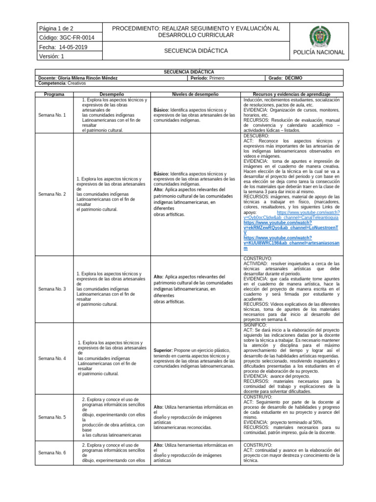 Secuencia Didã - Ctica Dã - Cimo | PDF | Diseño | Patrimonio cultural