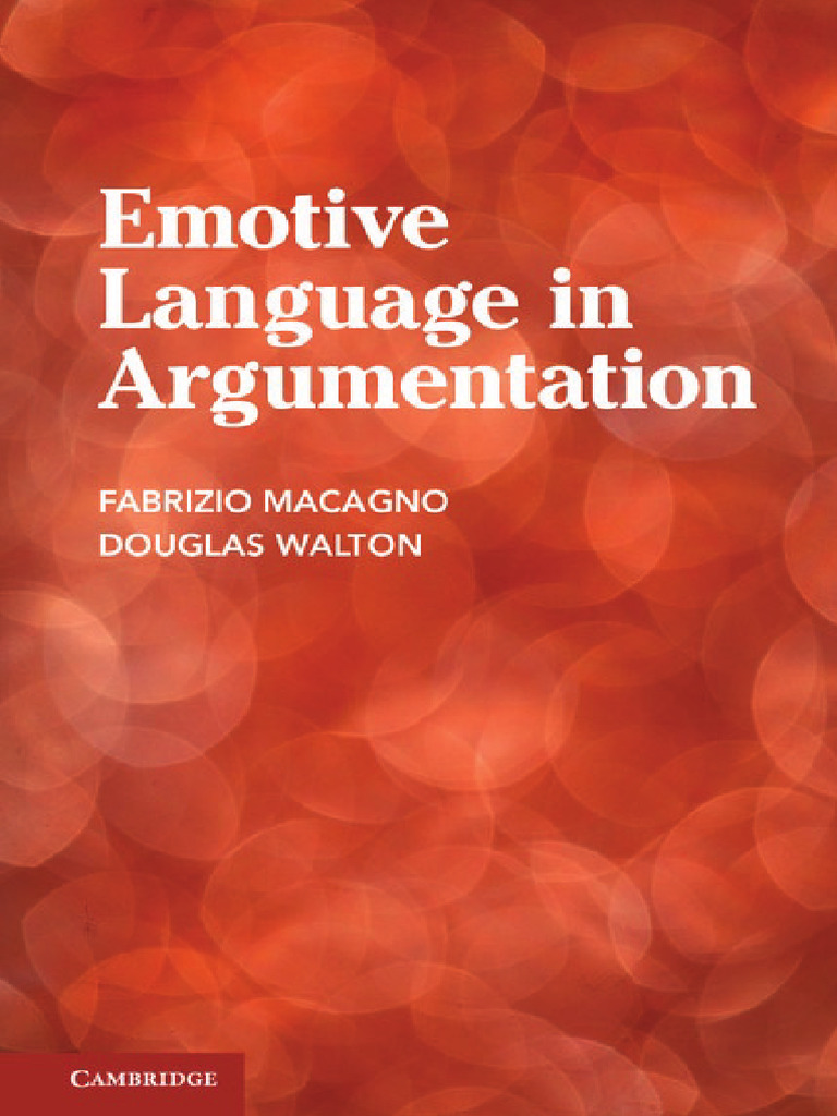 Emotive Language in Argumentation-1 | PDF | Argumentation Theory | Rhetoric