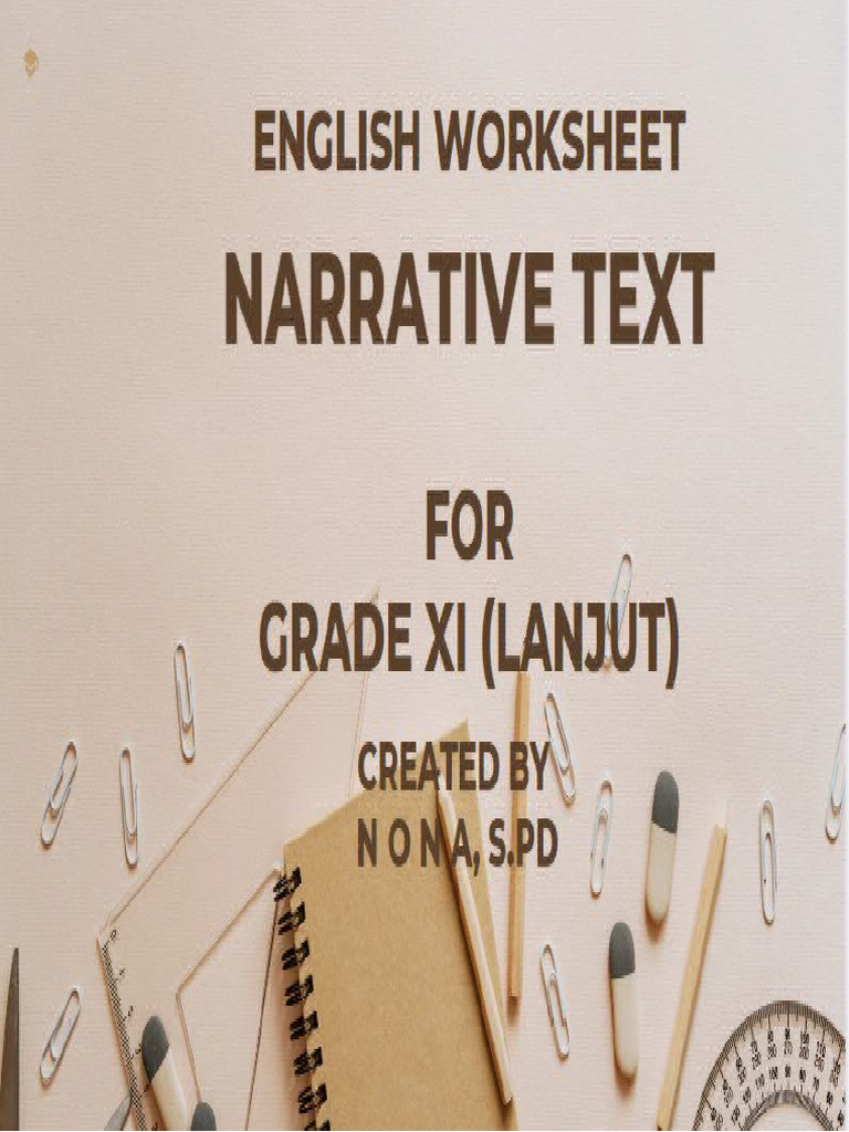 LKPD- NARRATIVE | PDF | Language Mechanics | Syntax