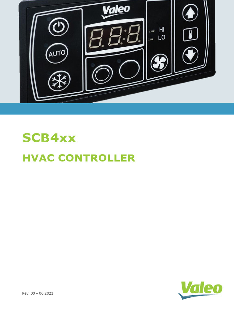 Manual do Controlador SCB400 HVAC | PDF | Ar condicionado | Refrigeração