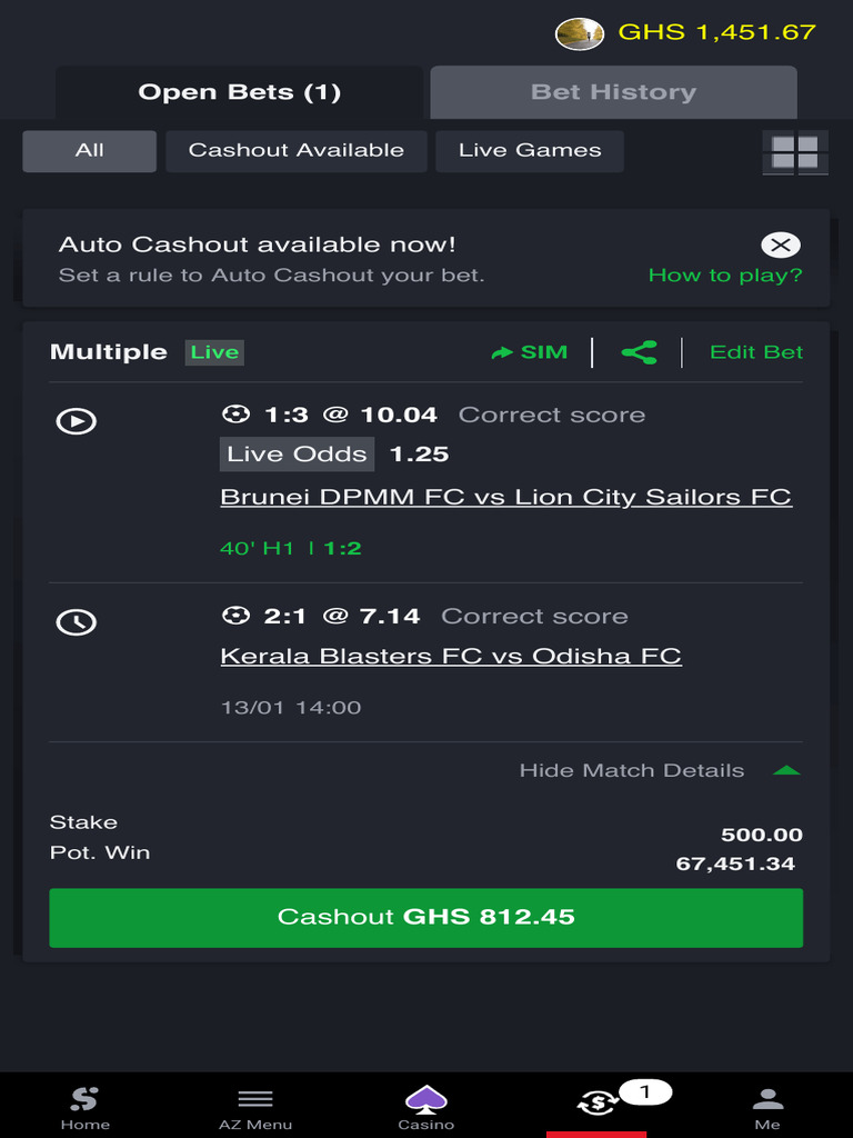 Open Bets SportyBet 2 | PDF