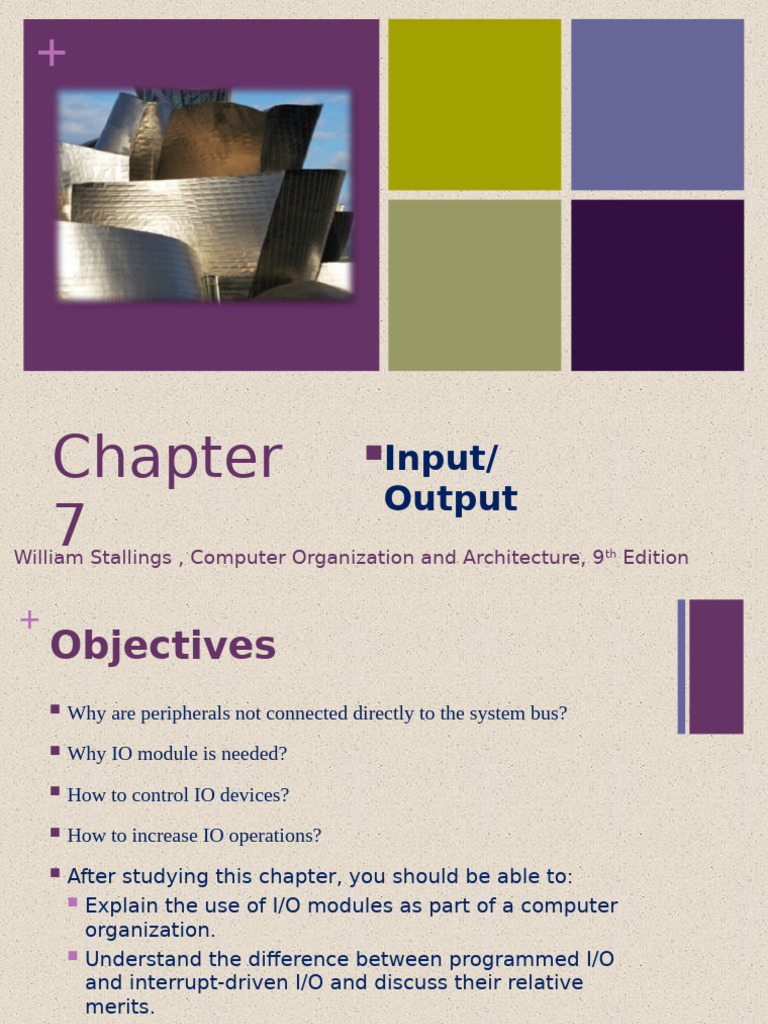 CEA201 CH07-InputOutput | PDF | Input/Output | Central Processing Unit