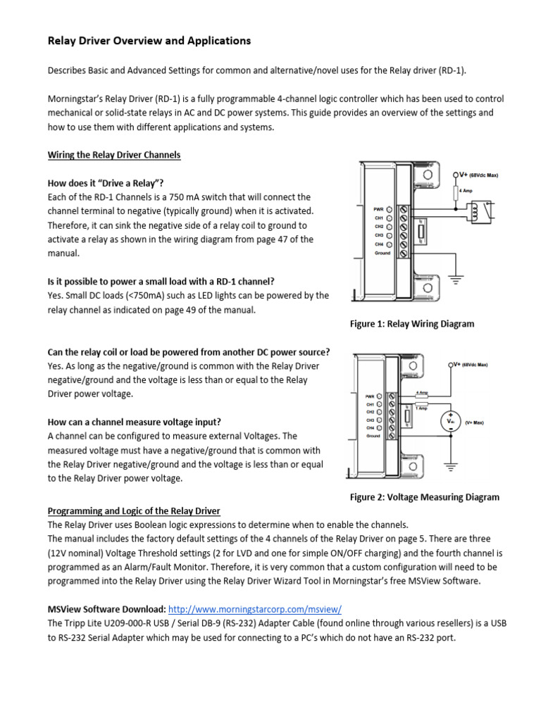 Relay Driver Overview | PDF | Relay | Electrical Engineering