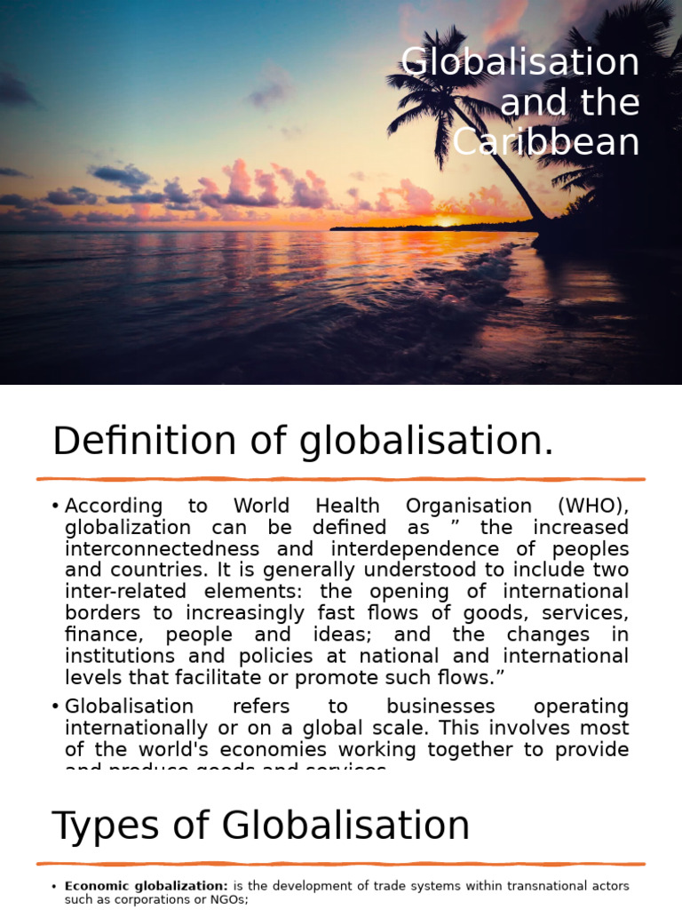 Globalisation and The Caribbean | PDF | Globalization | Multinational Corporation