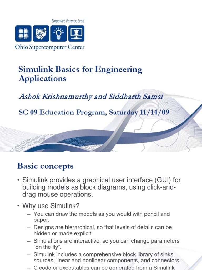 Simulink Basics Tutorial by Siddharth Samsi | PDF | Graphical User Interfaces | Matlab