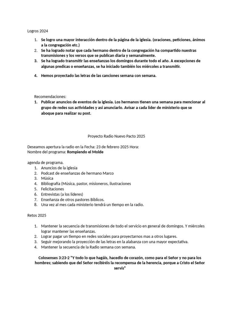 Logros 2024 | PDF