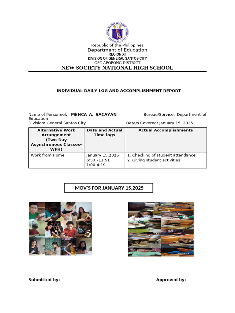 IDLAR Template for DepEd 2025 | PDF