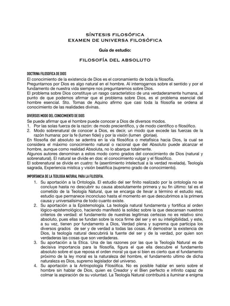 SF-Filosofía Del Absoluto | PDF | René Descartes | Verdad