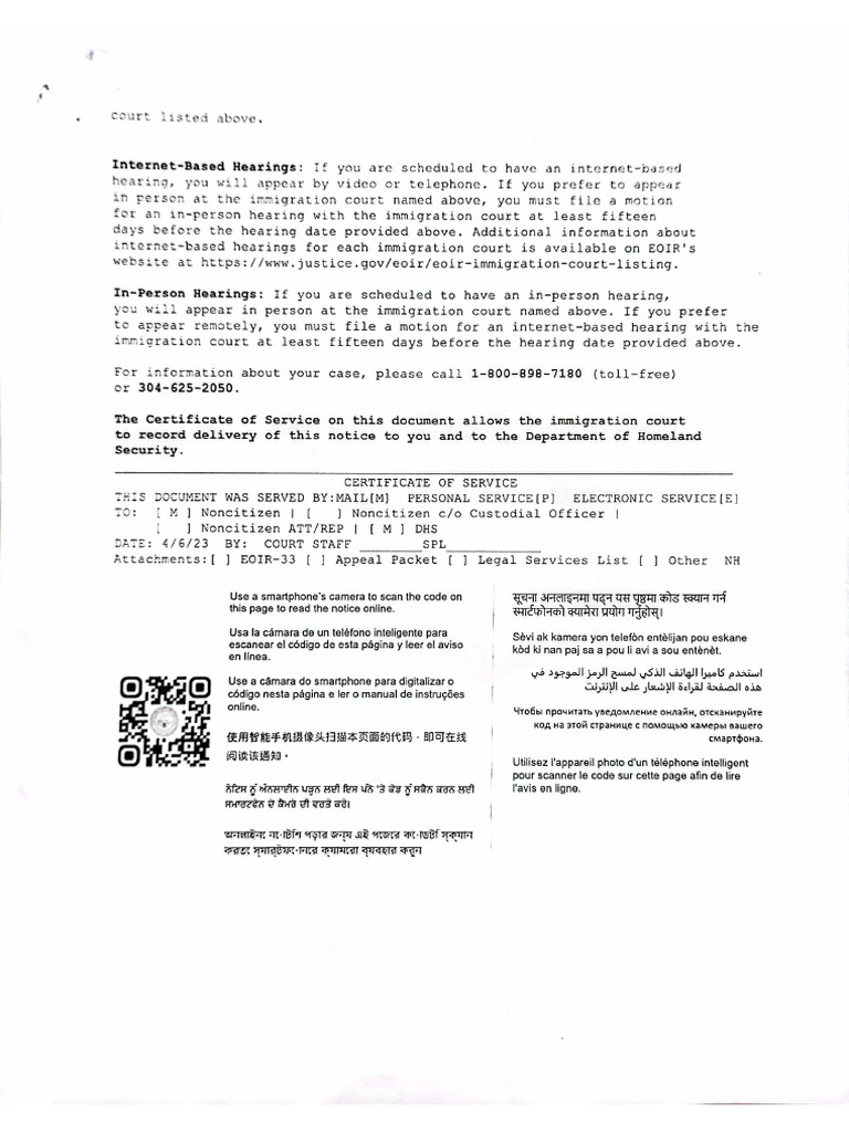 Documentos Asilo 1 Envío | PDF