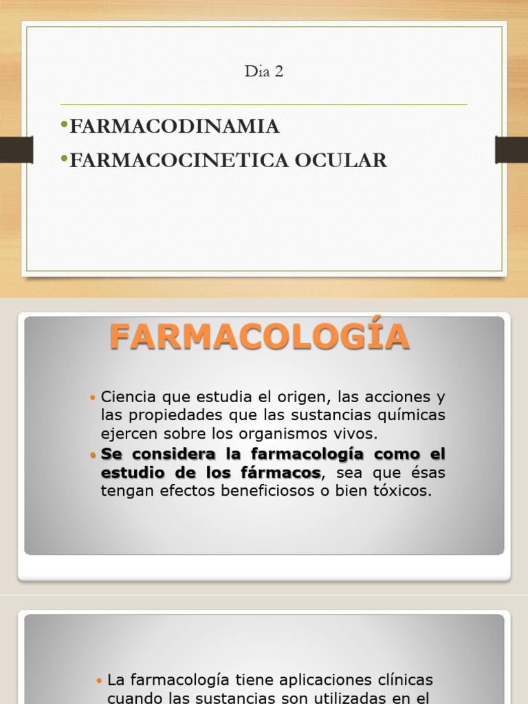 2. Farmacodinamia y Farmacocinetica | PDF | Farmacología | Medicamentos ...