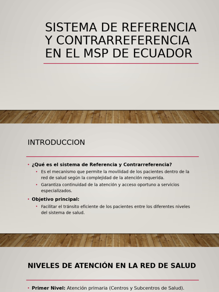 Sistema de Referencia y Contrareferencia | PDF | Hospital