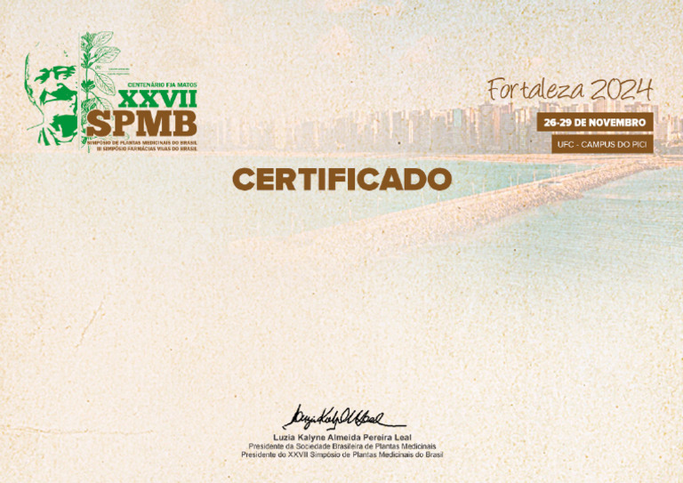 Certif Congresso SBPM | PDF
