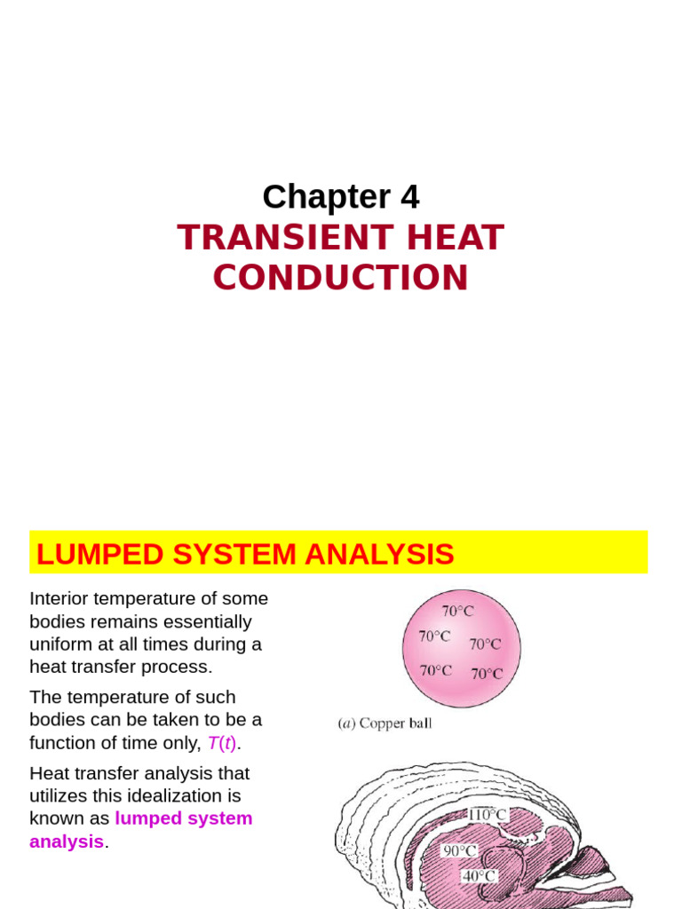 Chapter 4 Transient Heat Conduction | PDF | Heat Transfer | Thermal Conduction