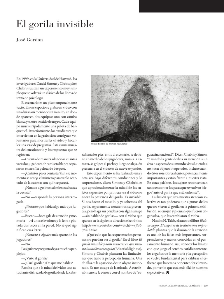 El gorila invisible | PDF