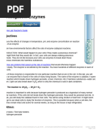Catalase Activity: pH and Temperature Effects | PDF | Enzyme | Catalysis