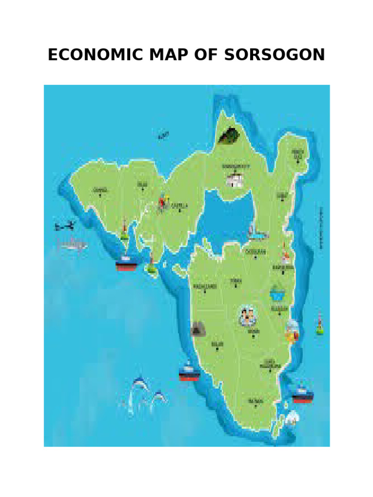 Economic Map of Sorsogon | PDF