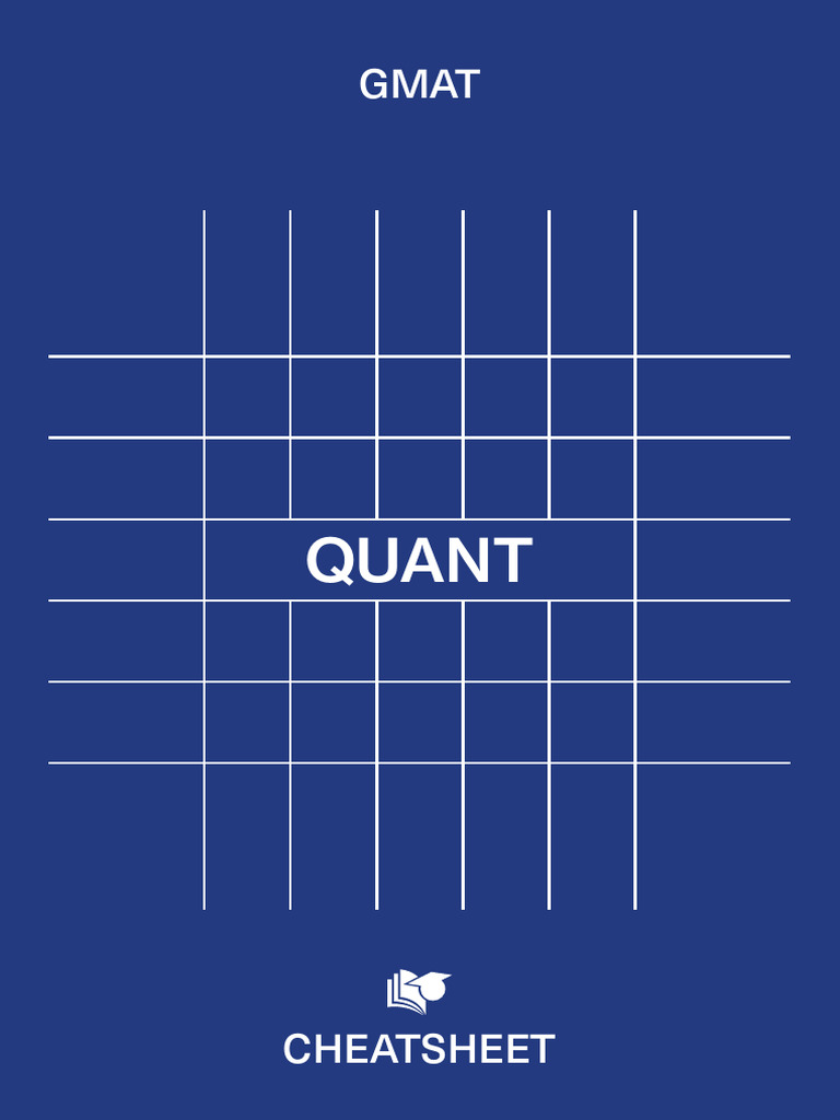 GMAT Quantitative Cheat Sheet | PDF | Triangle | Numbers