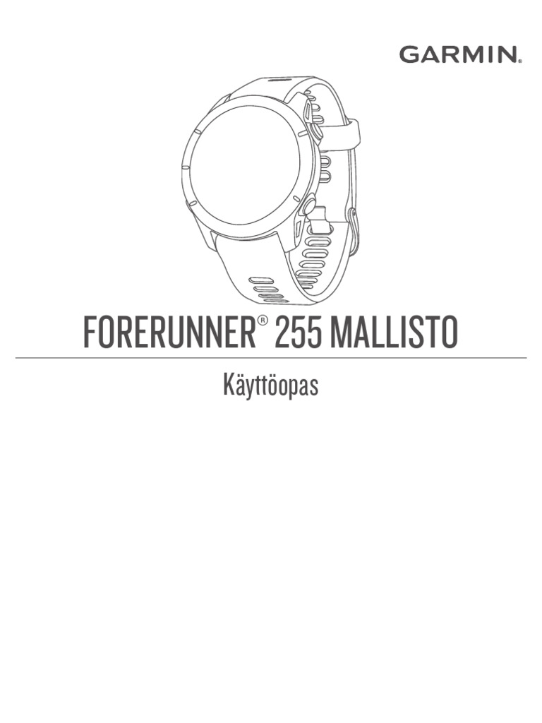Forerunner 255 OM FI-FI | PDF