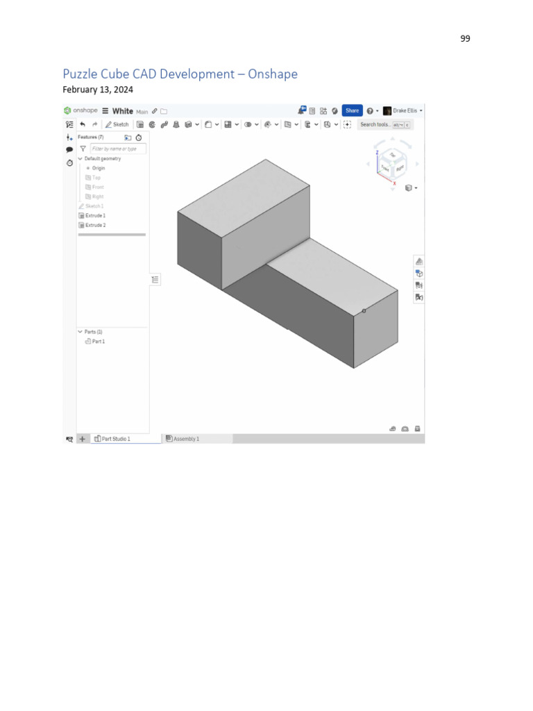 D.ellis - Puzzle Cube CAD Development.p6 | PDF