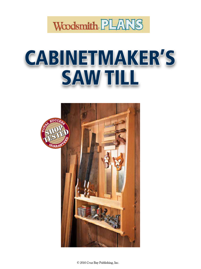 WS18138 - Cabinetmakers Saw Till | PDF | Cabinetry | Woodworking
