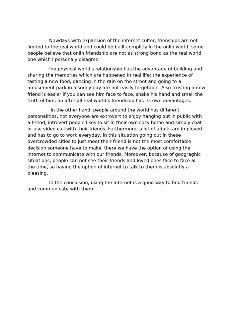 Writing Friendship | PDF