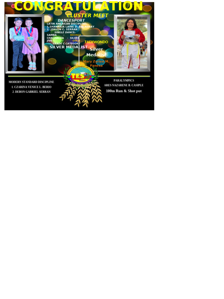 Dancesport Tarp Editable | PDF