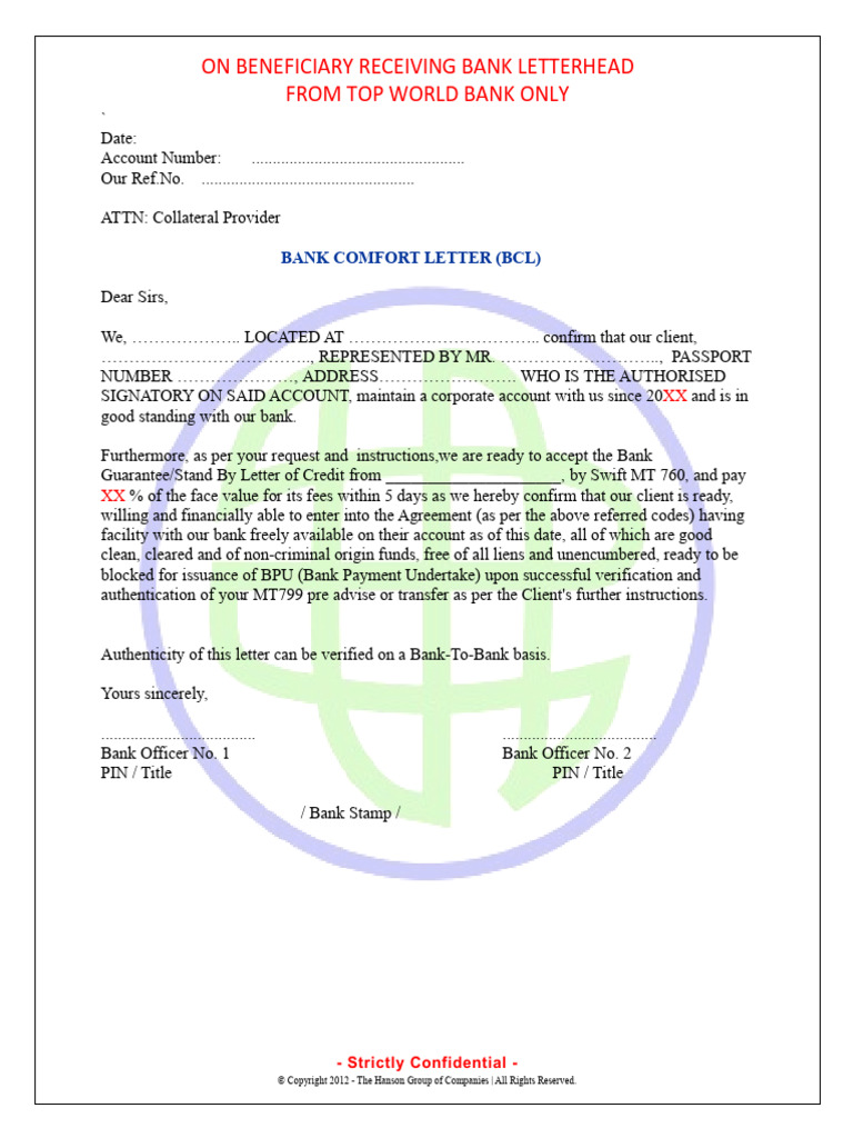 HGC BCL BPU From Reiving Bank | PDF | Letter Of Credit | Banks