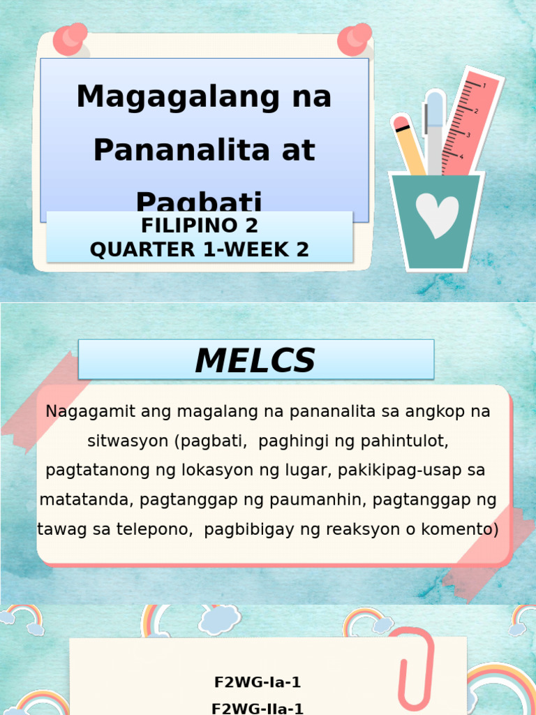 Filipino q1w2 | PDF