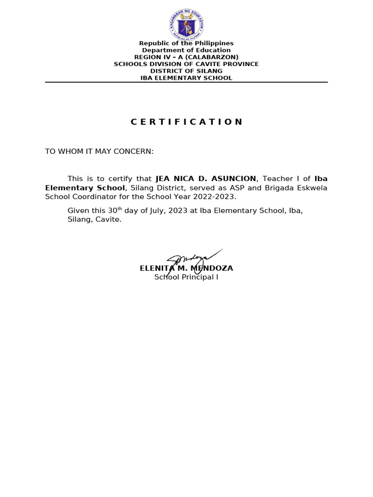 Coordinatorship Certification 2022 2023 | PDF