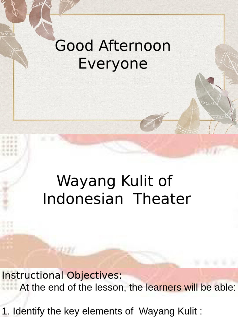 Wayang Kulit: Indonesian Shadow Puppetry | PDF | Puppets | Performing Arts