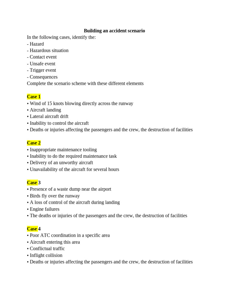 Building An Accident Scenario | PDF