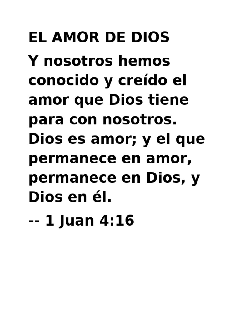 Comprendiendo el Amor de Dios | PDF | Amor | Cristo (título)