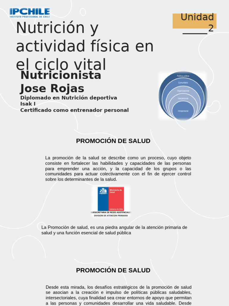 Nutricion y Actividad Fisica Orientaciones Tecnicas Sobre Promocion de ...