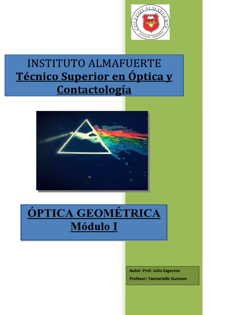 Óptica Geometrica tp1 - Modulo I | PDF