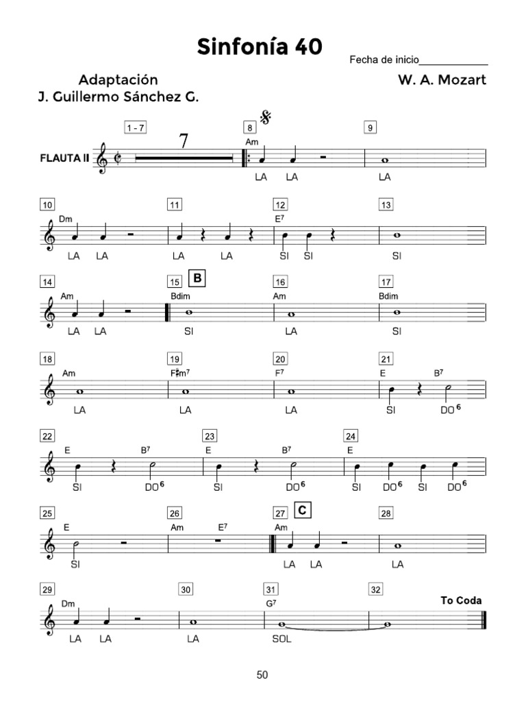 Sinfonía 40 Flt 2 | PDF
