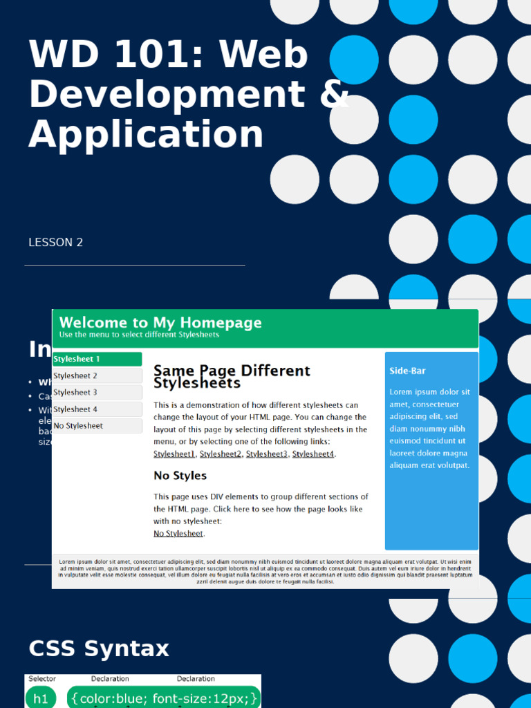Chapter 3 - Introduction To CSS | PDF | Html | Html Element