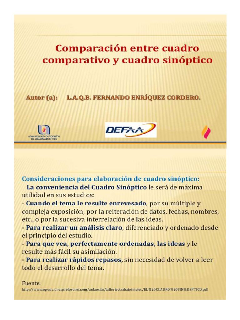 Guía para Crear Cuadros Comparativos | PDF | Información | Biología Celular)